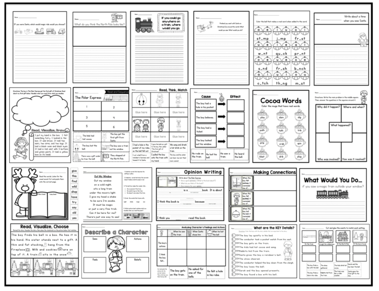 Polar Express Literacy Pack - Sarah's Teaching Snippets