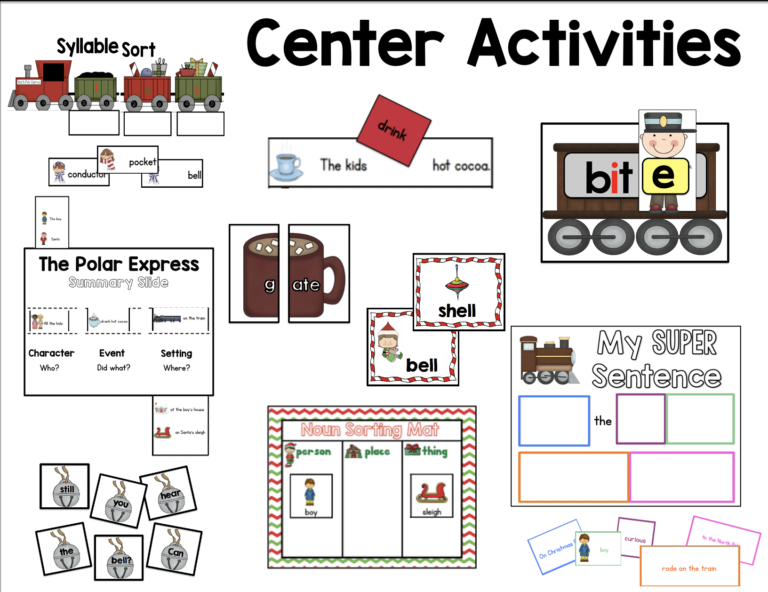 Polar Express Literacy Pack - Sarah's Teaching Snippets