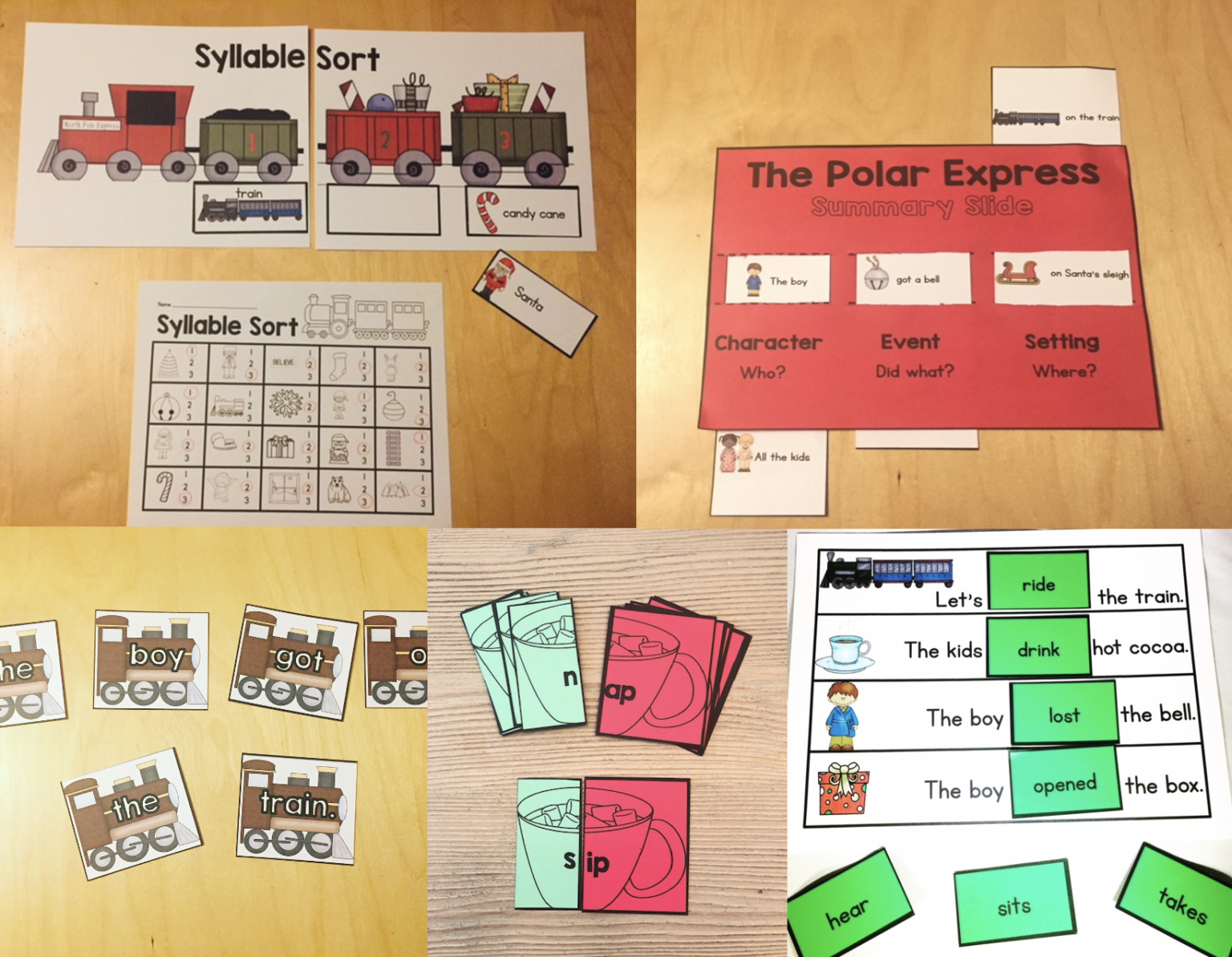 Common Core in December: Polar Express Sequencing - Sarah's Teaching ...