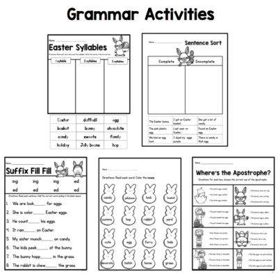 Easter Mini-Pack - Sarah's Teaching Snippets