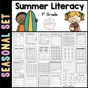 Summer Literacy Packs and TWO Summer Freebies - Sarah's Teaching Snippets