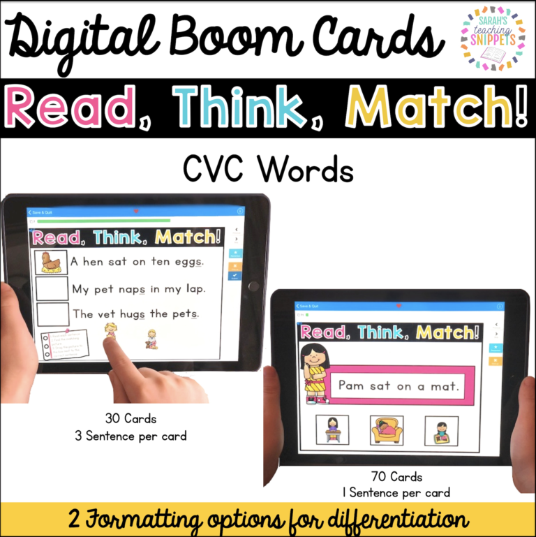 A Fun, Easy Way to Practice Reading - Sarah's Teaching Snippets