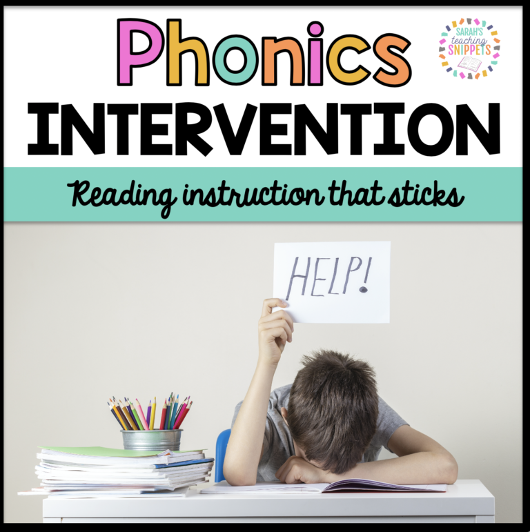 Phonics Intervention - Sarah's Teaching Snippets