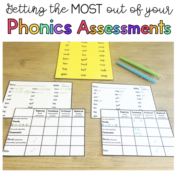 Phonics Assessments - Sarah's Teaching Snippets