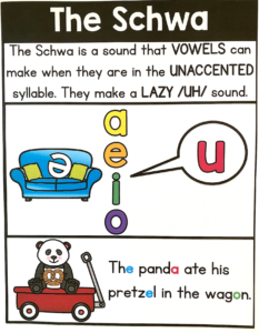 What is the Schwa? - Sarah's Teaching Snippets