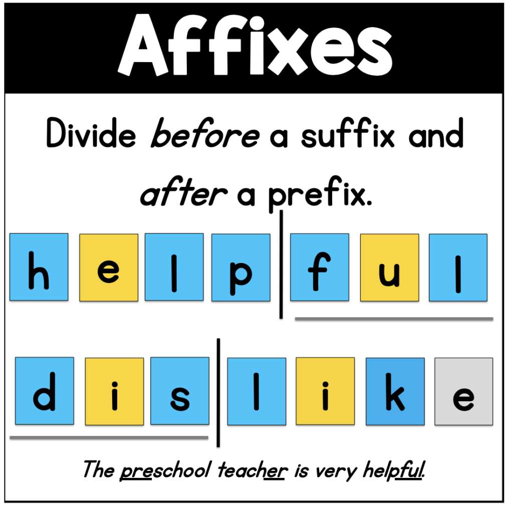 Syllable Division Rules Sarah s Teaching Snippets