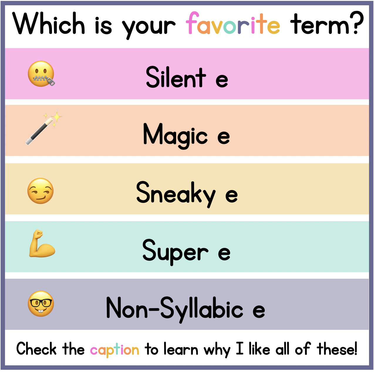 The Jobs of Silent e - Sarah's Teaching Snippets