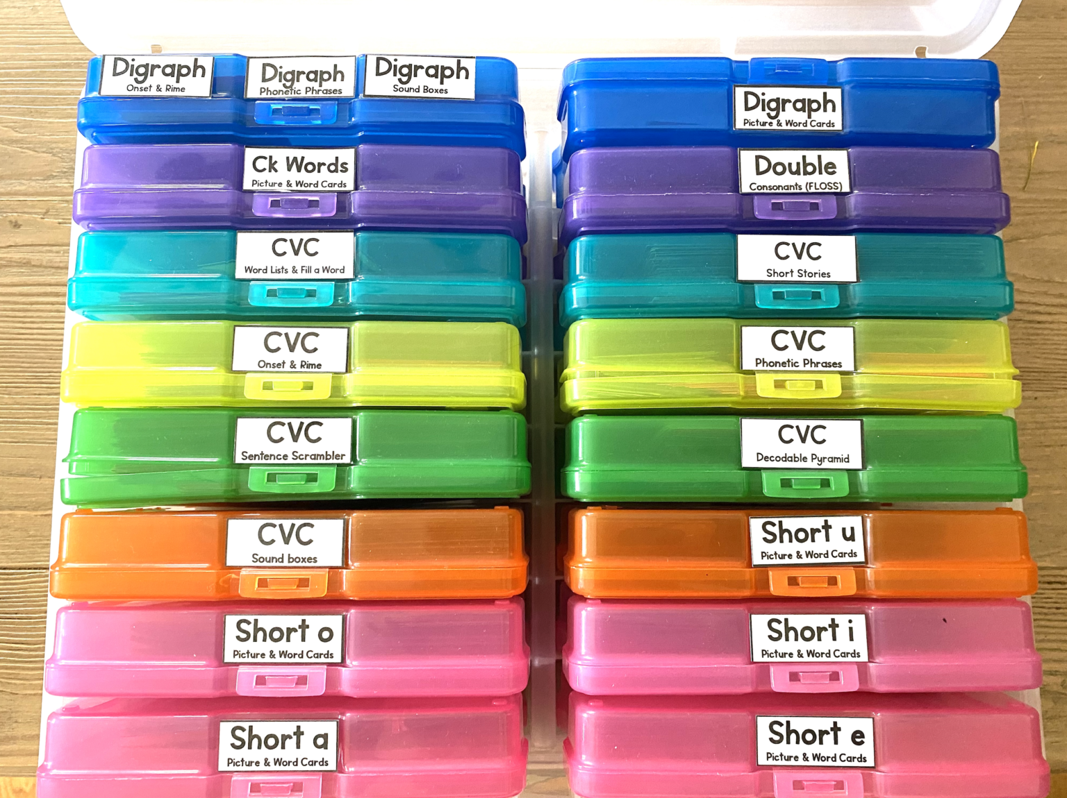 Organizing Phonics Materials - Sarah's Teaching Snippets