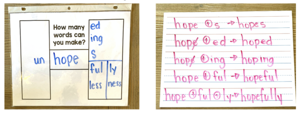 Teaching Morphology to Beginning Readers - Sarah's Teaching Snippets