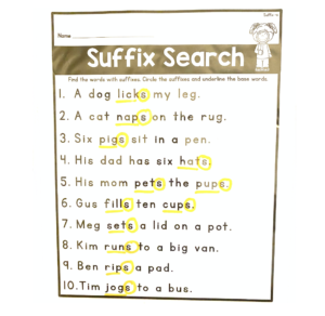 Teaching Morphology to Beginning Readers - Sarah's Teaching Snippets