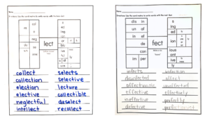 How to Use a Word Matrix - Sarah's Teaching Snippets